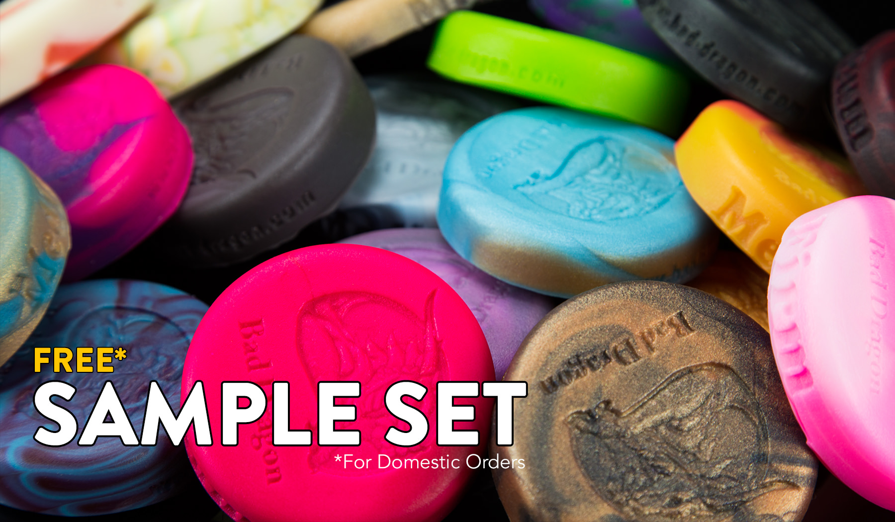 Free Sample Disk Set with every Domestic Order | Bad Dragon
